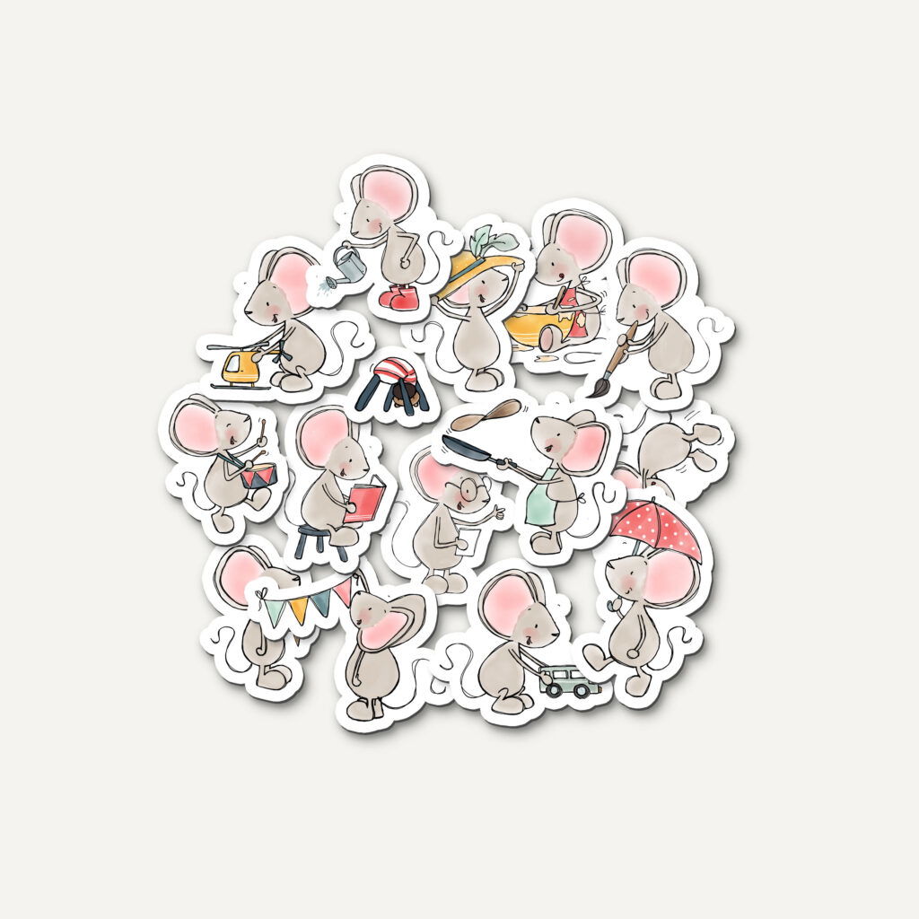Groot formaat stickers - Thuis bij Muis
