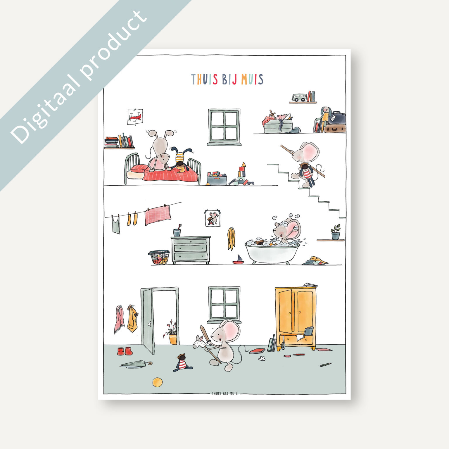 Posters - Thuis bij Muis
