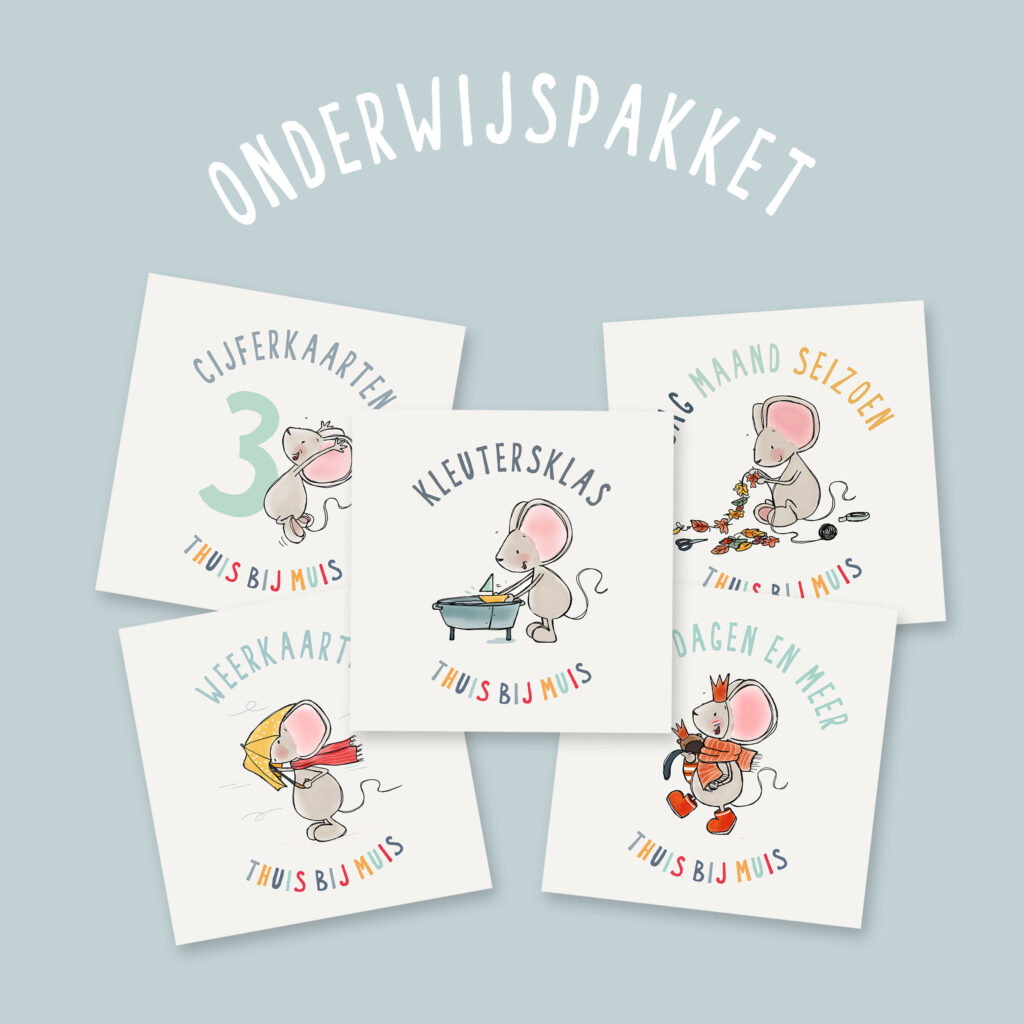 Dagritmekaarten kleuterklas (40) - Thuis bij Muis