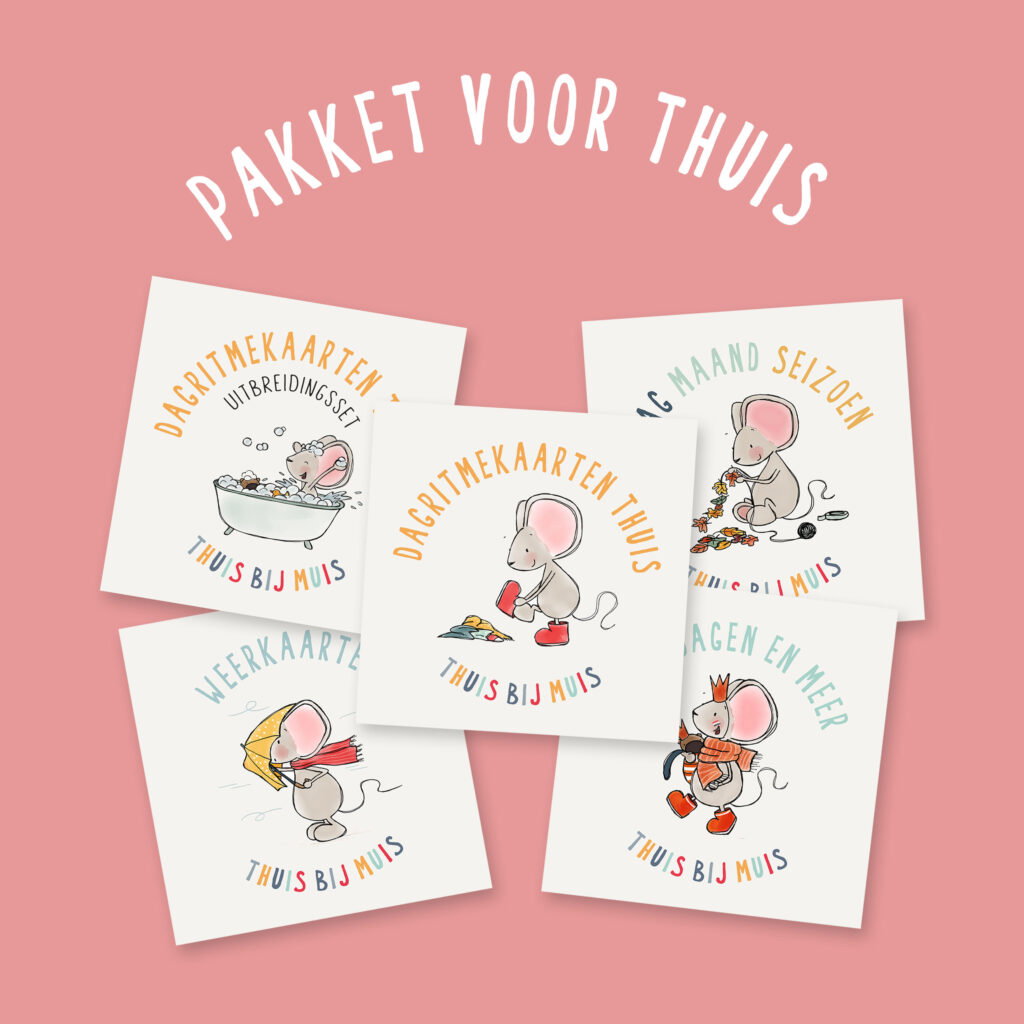 Dagritmekaarten - Thuis bij Muis
