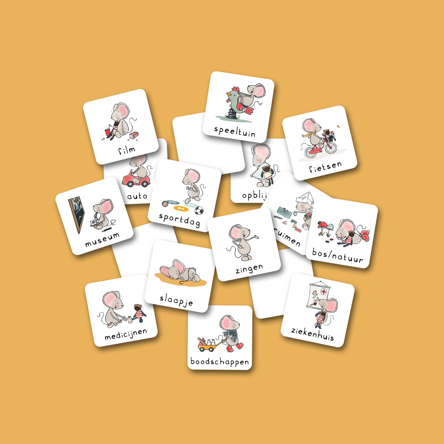 Planbord magneetsets - Thuis bij Muis