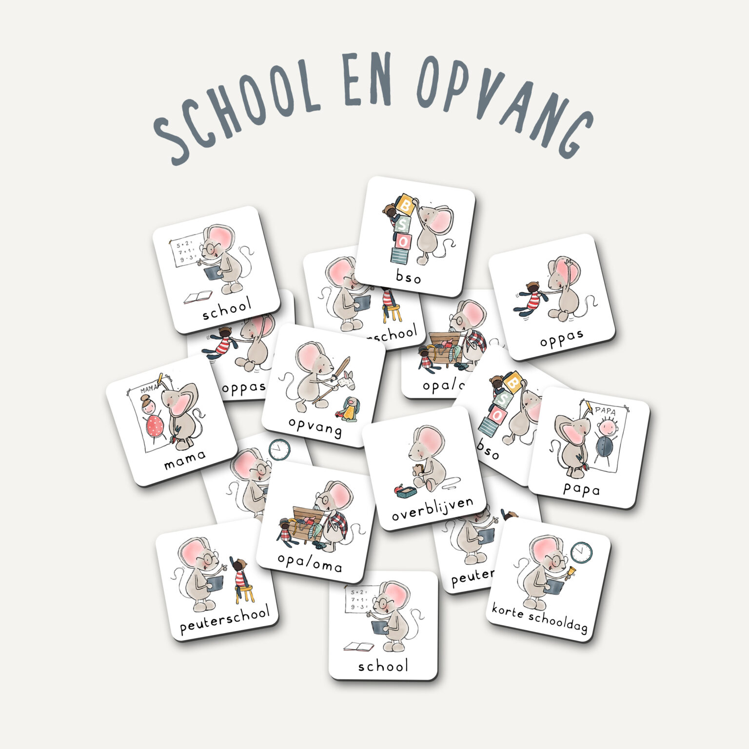 Planbord magneetsets - Thuis bij Muis