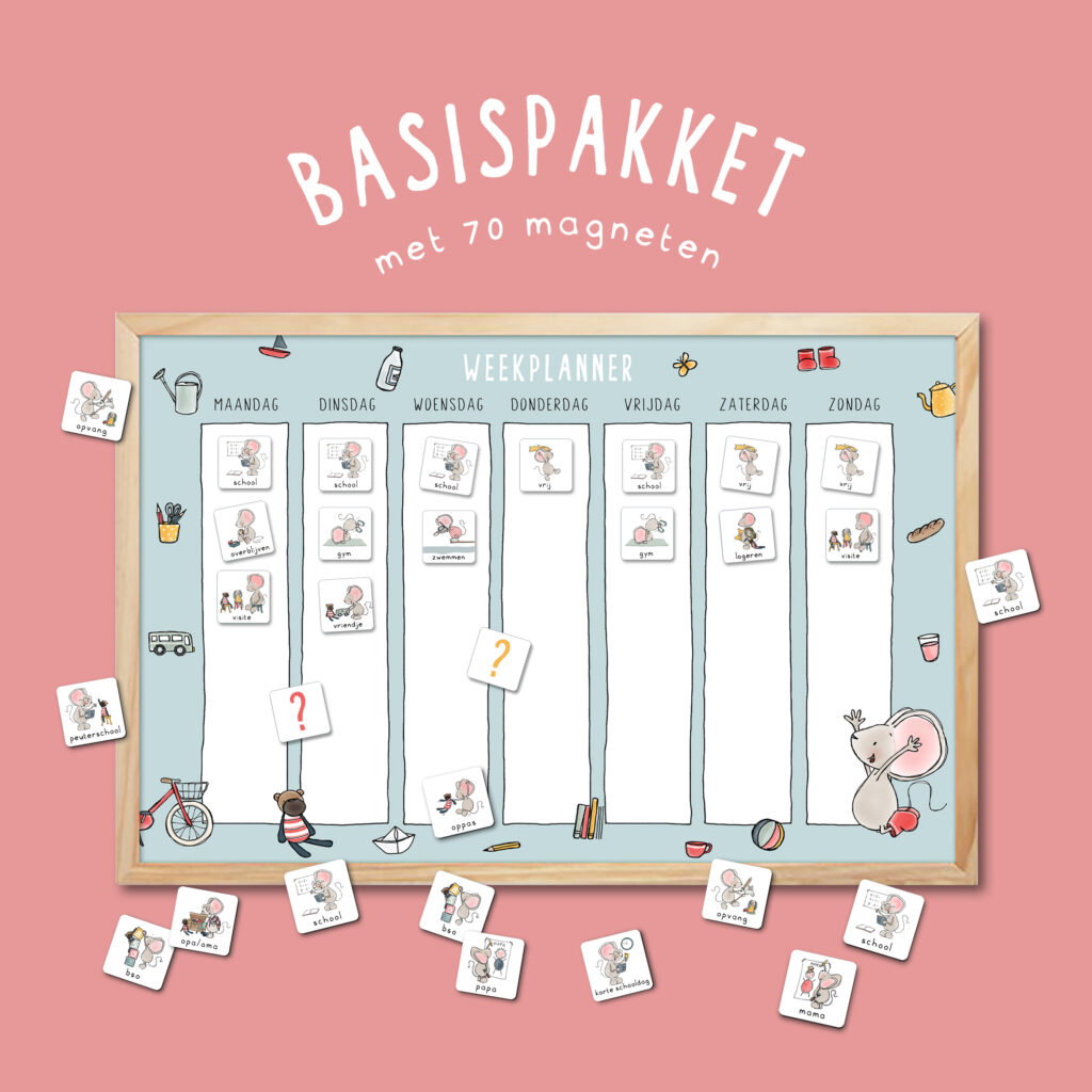 Weekplanner basispakket 1 - Thuis bij Muis
