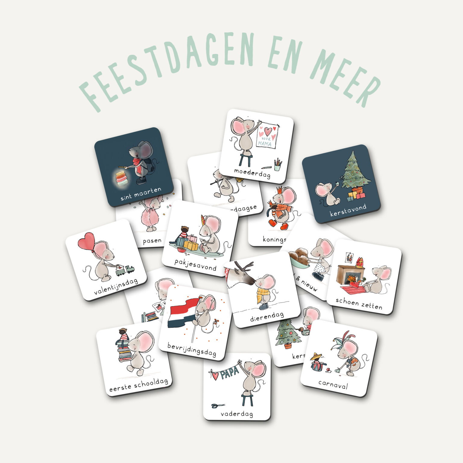 Planbord magneetsets - Thuis bij Muis