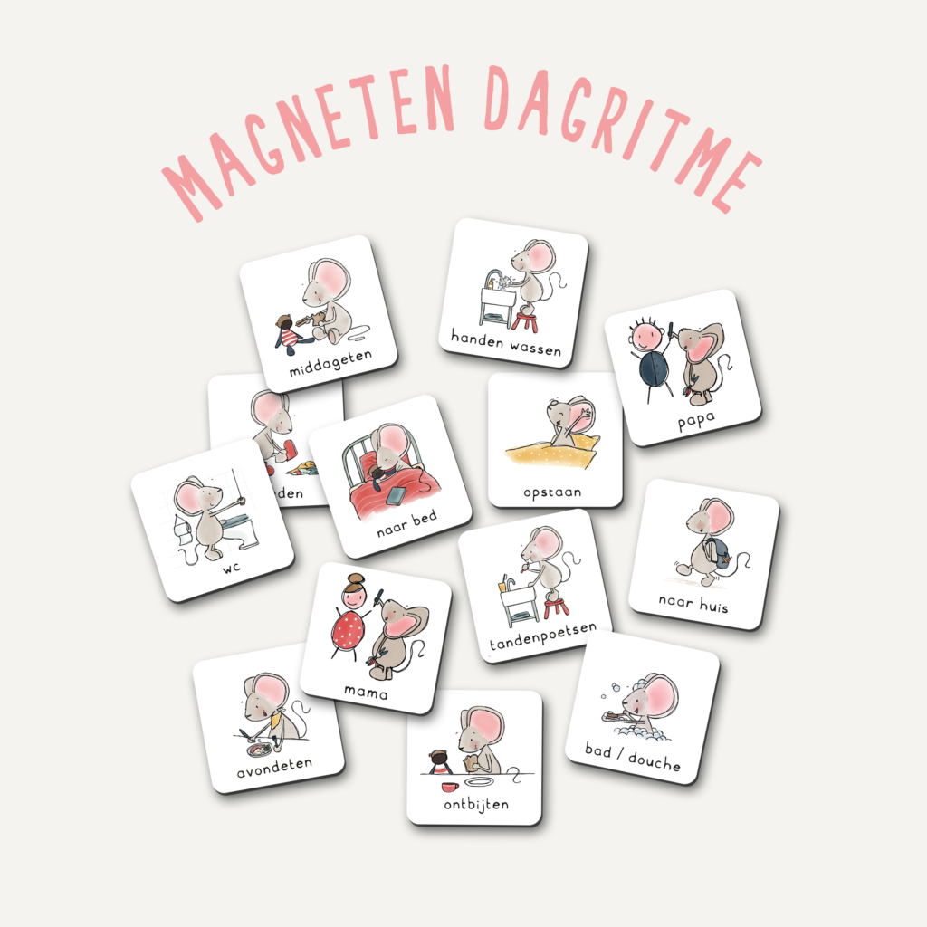 Planbord magneetsets - Thuis bij Muis