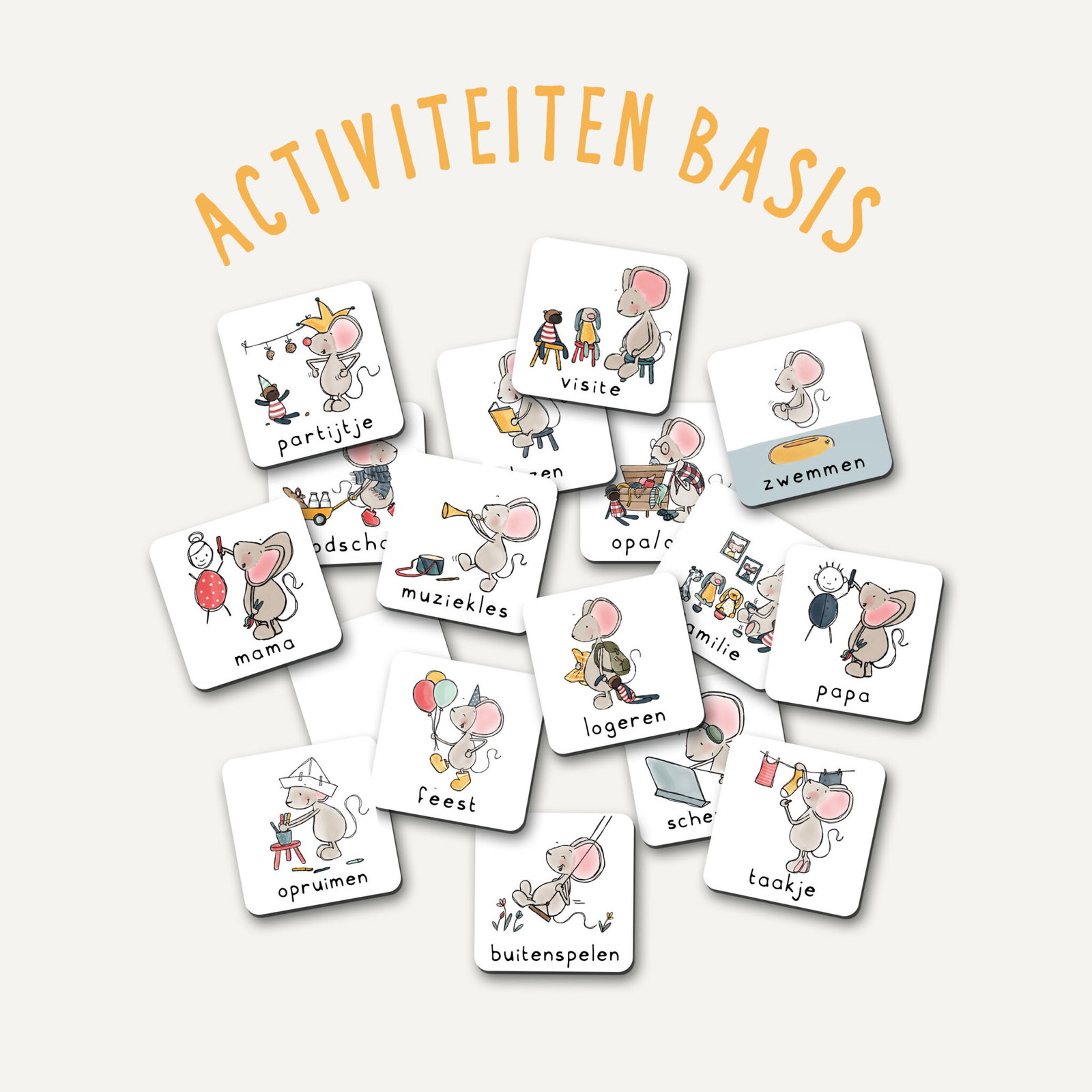 Planbord magneetsets - Thuis bij Muis