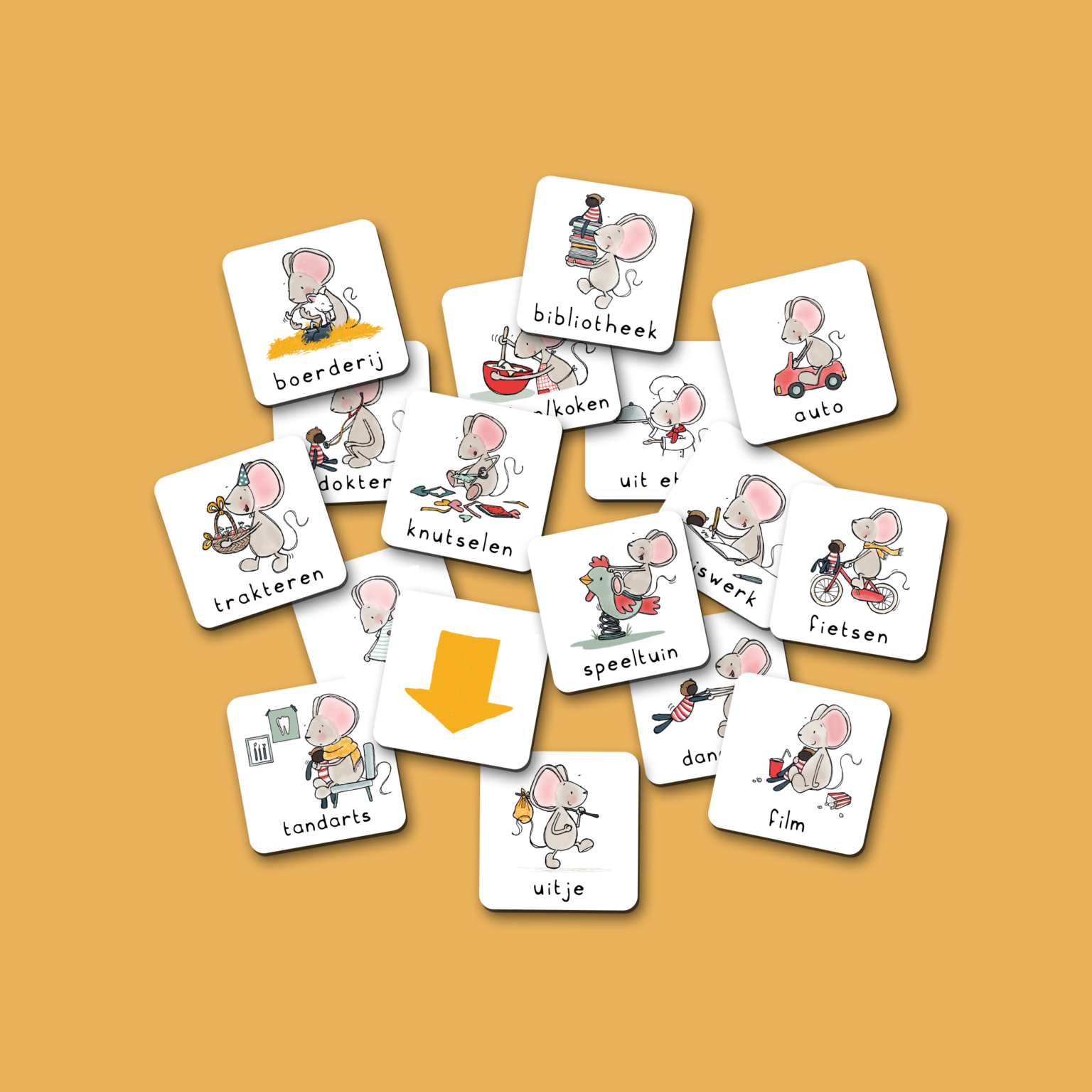 Planbord magneetsets - Thuis bij Muis